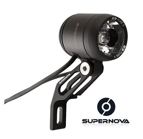 SUPERNOVA E3 PRO 2 black dynamo headlight with K~